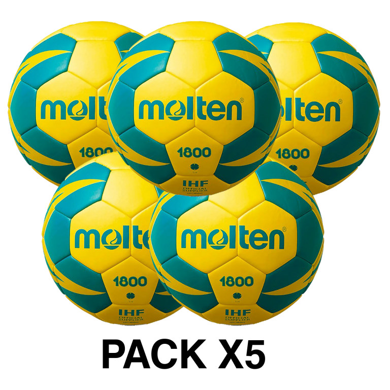 Molten 1800 Balls (Pack x5) - Handball Pro Shop – HandballPROShop